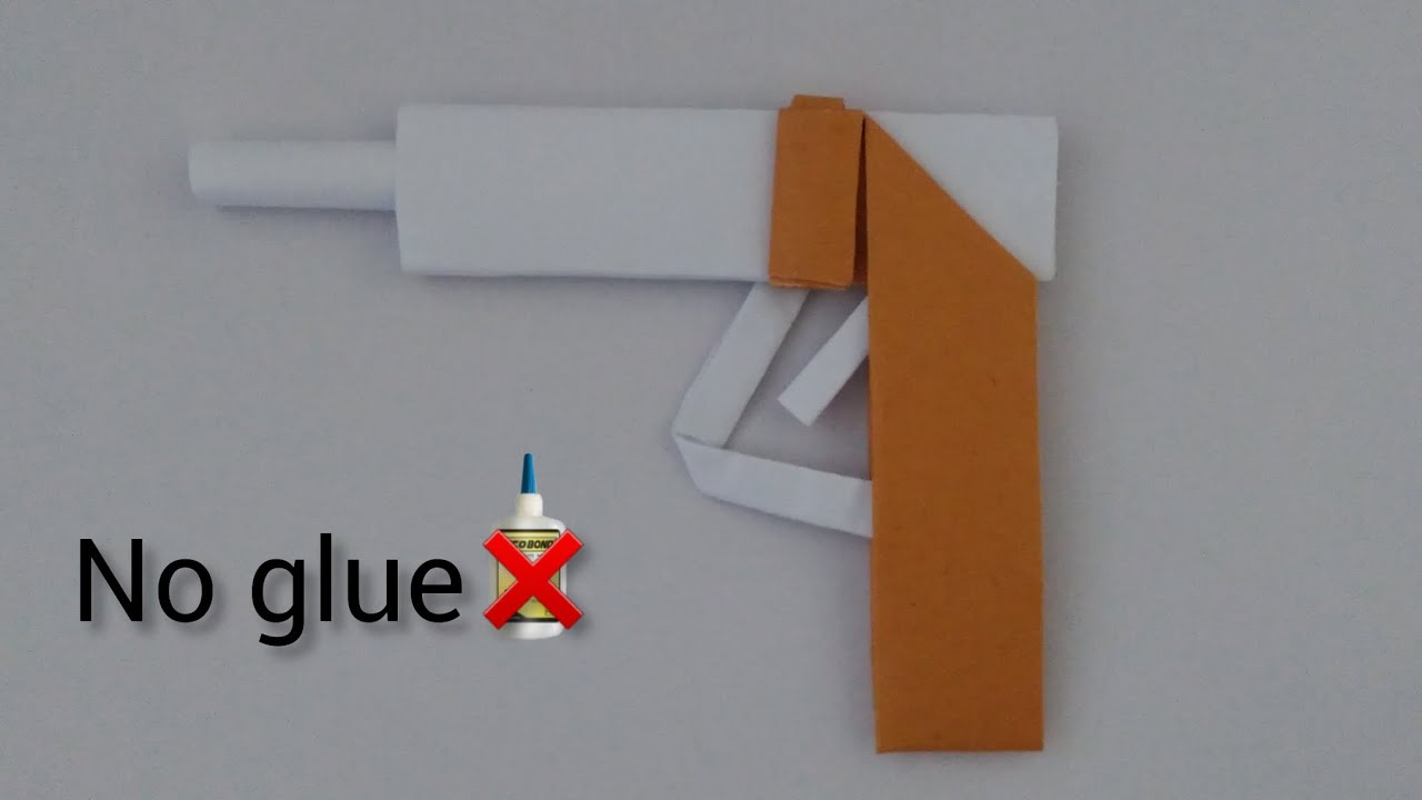 Origami weapons How to make a Glock Paper gun|Origami Crafts - YouTube