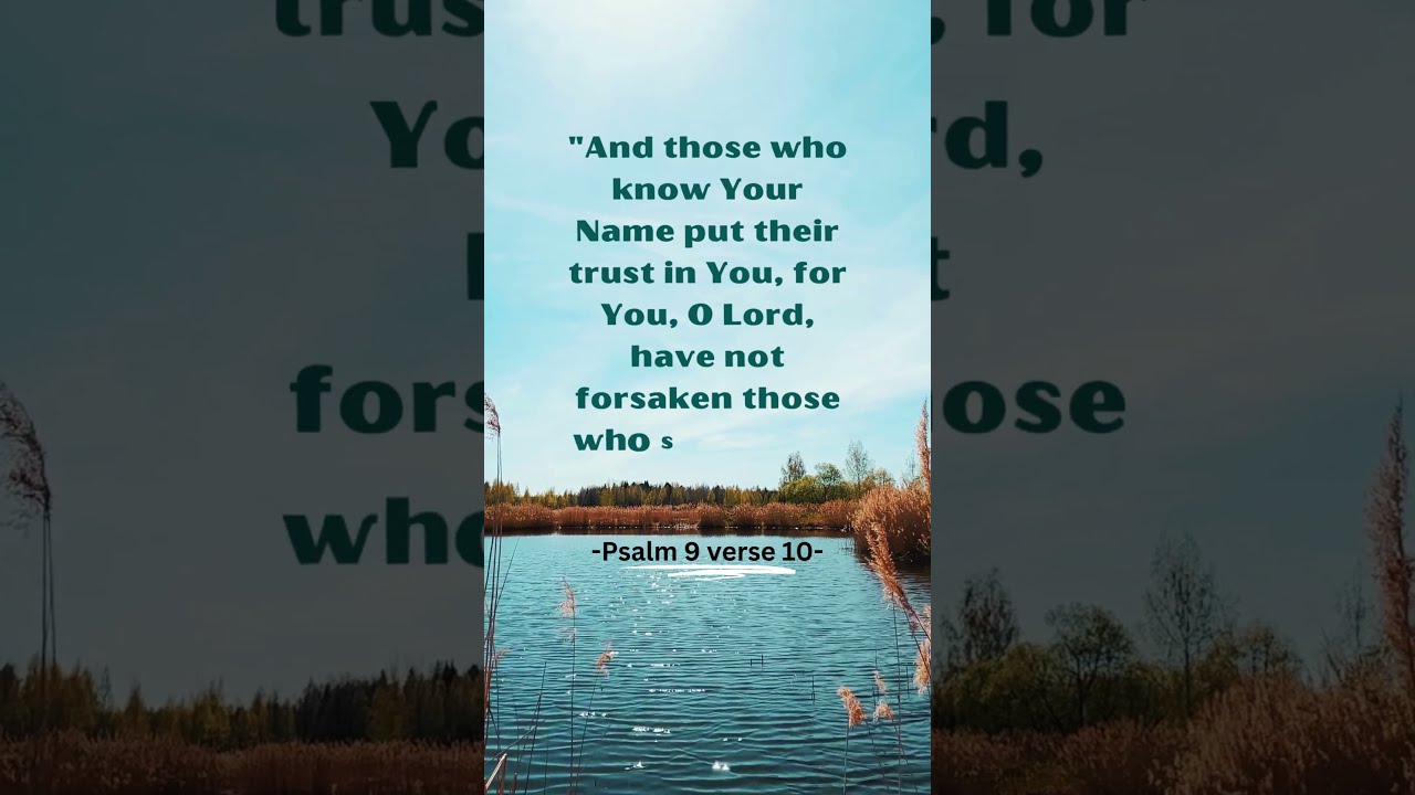 Bible Verse Psalm 9 Verse 10 Trust In The Lord YouTube Bible Verse Psalm 9 Verse 10 Trust In The Lord YouTube