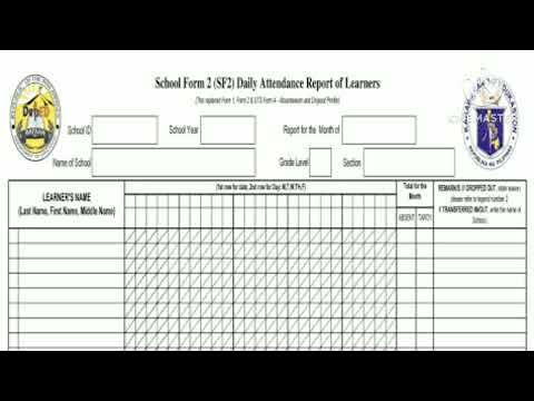 DepEd Forms (sf1, sf2, sf9, & sf10) - YouTube