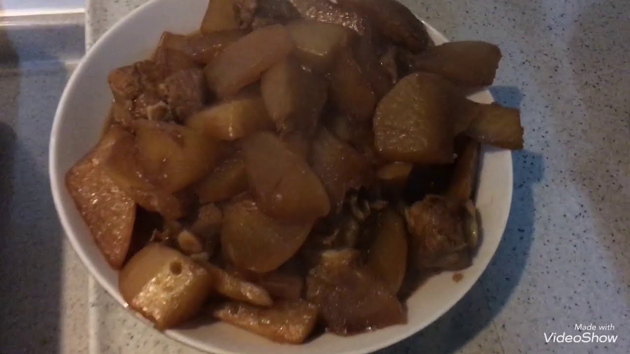 Stir-fry radish Chinese food - YouTube