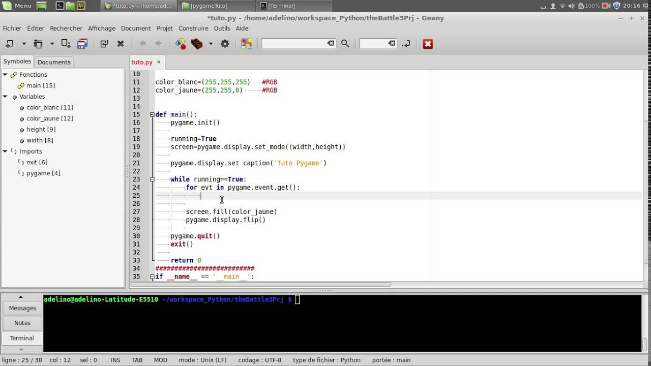 Tuto Pygame 7 Event Quit YouTube tuto-pygame-7-event-quit-youtube