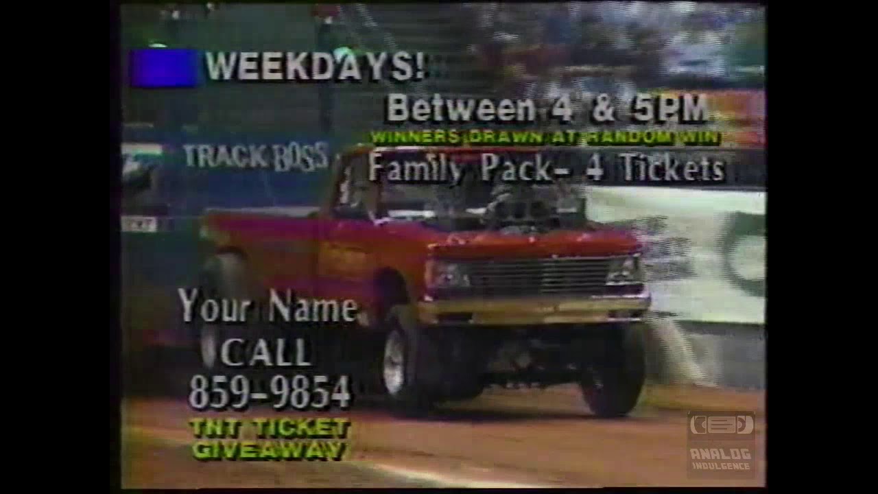 TNT | Ticket Giveaway | Winter Nationals | Television Commercial 1989 ...