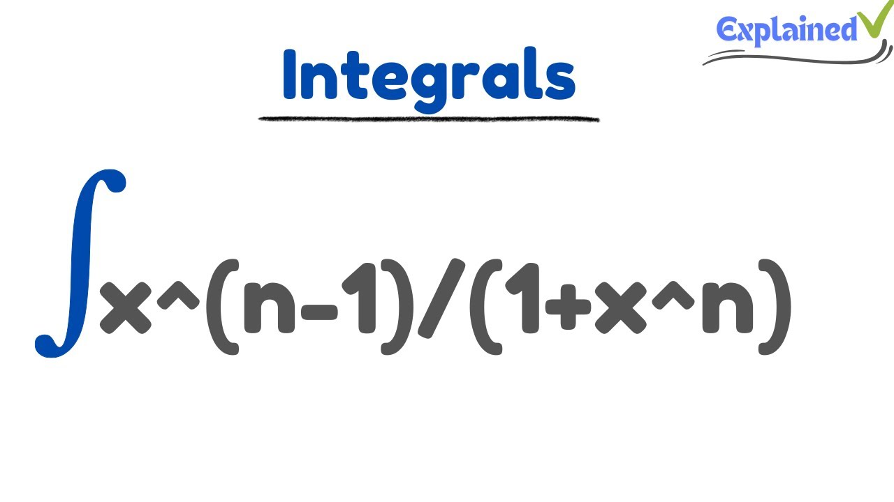 Integral of x^(n-1)/(1+x^n) (substitution) - YouTube