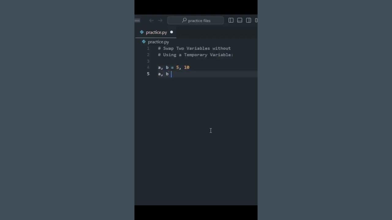 Swap Two Variables Python Pythonprogramming Coding Learnpython Pythonforbeginners Youtube
