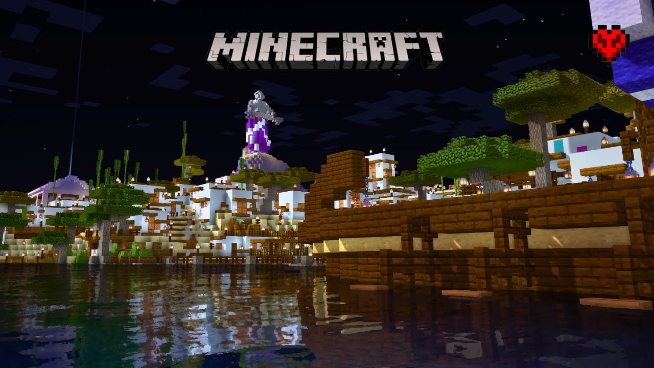 i spent a *MONTH* to build this city in minecraft...world tour ! - YouTube