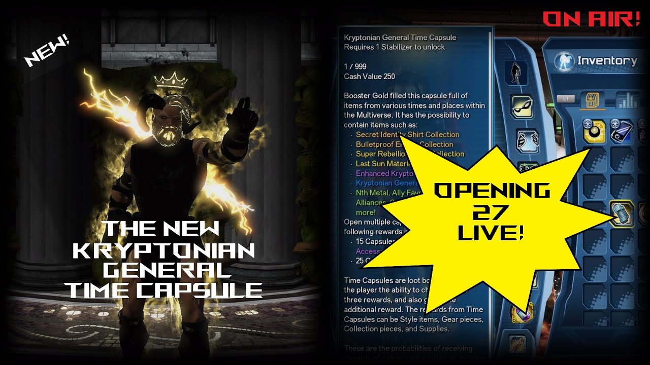 DCUO Kryptonian General Time Capsules! (New 2023) - YouTube