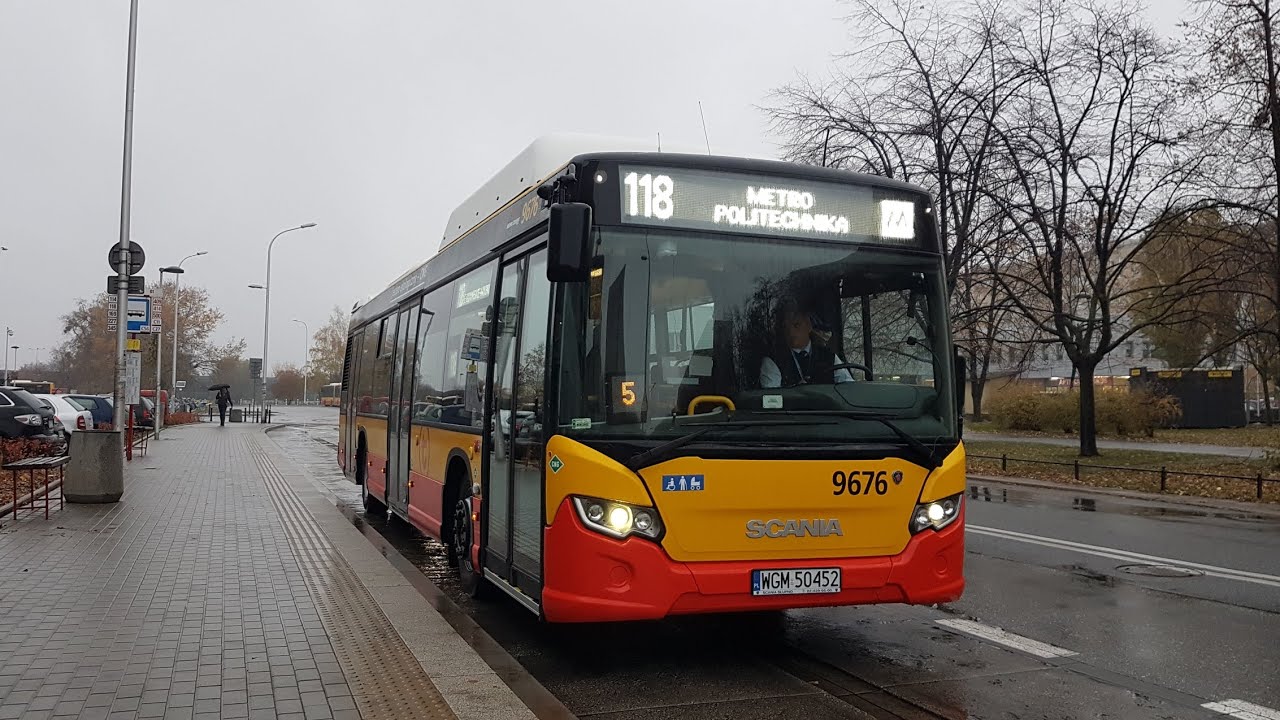 Scania Citywide 12LF CNG #9676 Michalczewski Warszawa (linia 118) - YouTube