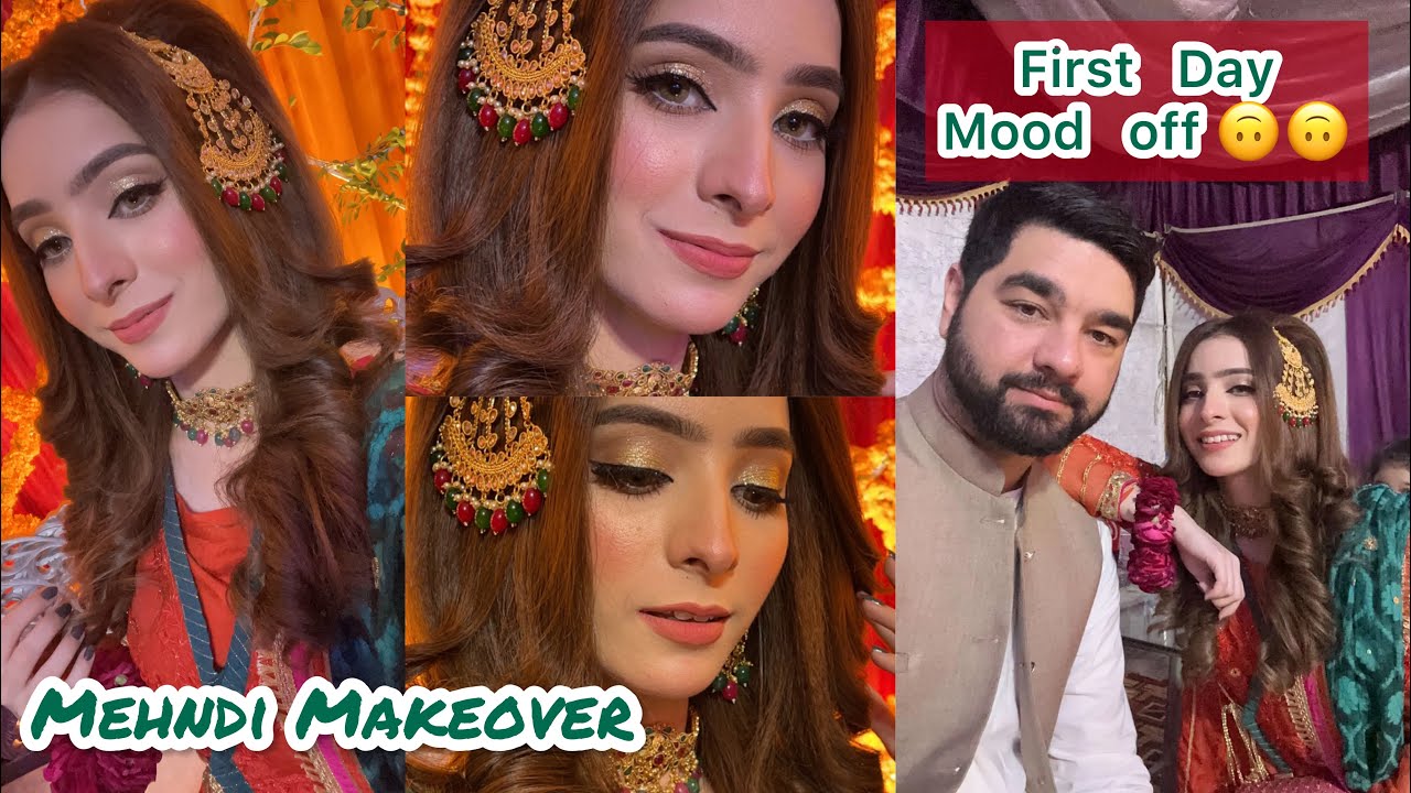 Getting Ready For Mehndi Function || Mehndi Makeover | Mehndi Vlog ...