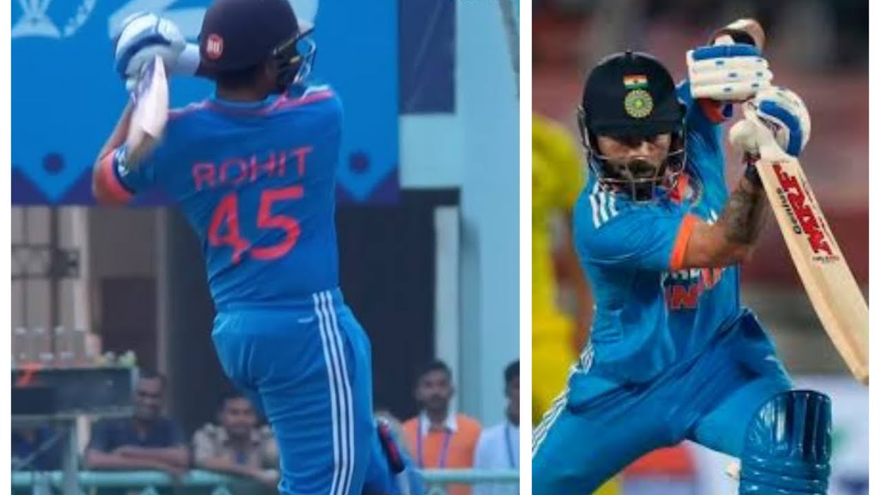 Rohit Pull &Kohli Cover Drive 💕... - YouTube