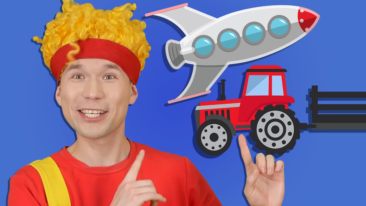 Driving a Tractor & Flying in a Rocket | D Billions Kids Songs - YouTube