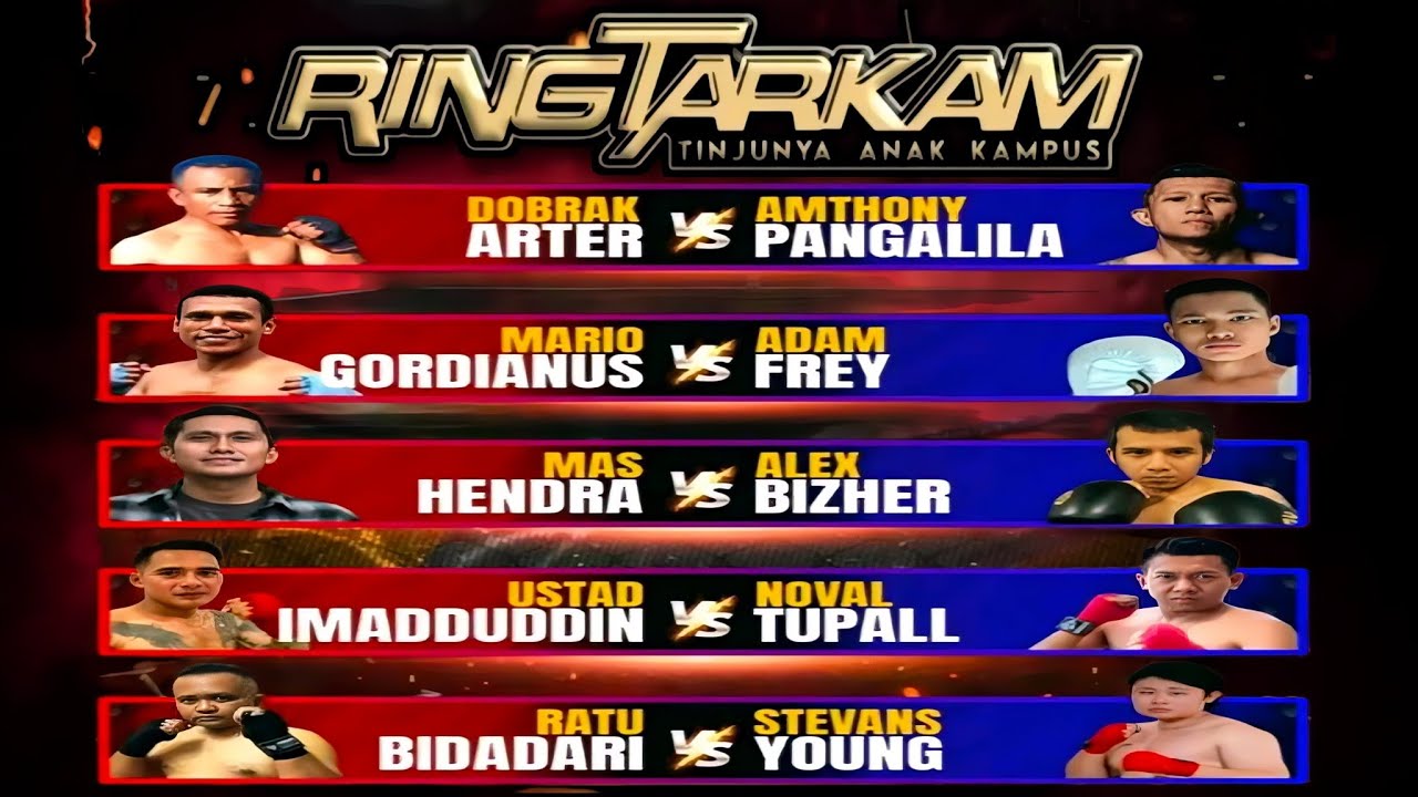 HIGHLIGHT! RESMI HARI INI PERTARUNGAN BOXING PALING SERU | RING TARKAM ...