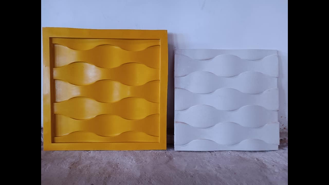3D Wall Panel Casting Process | Fiberglass Wall Panel Mold - YouTube