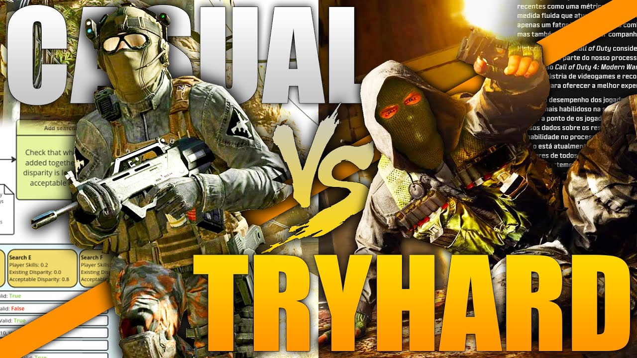 CASUAL x TRYHARD - Como o MULTIPLAYER de Call of Duty MUDOU para uma ...