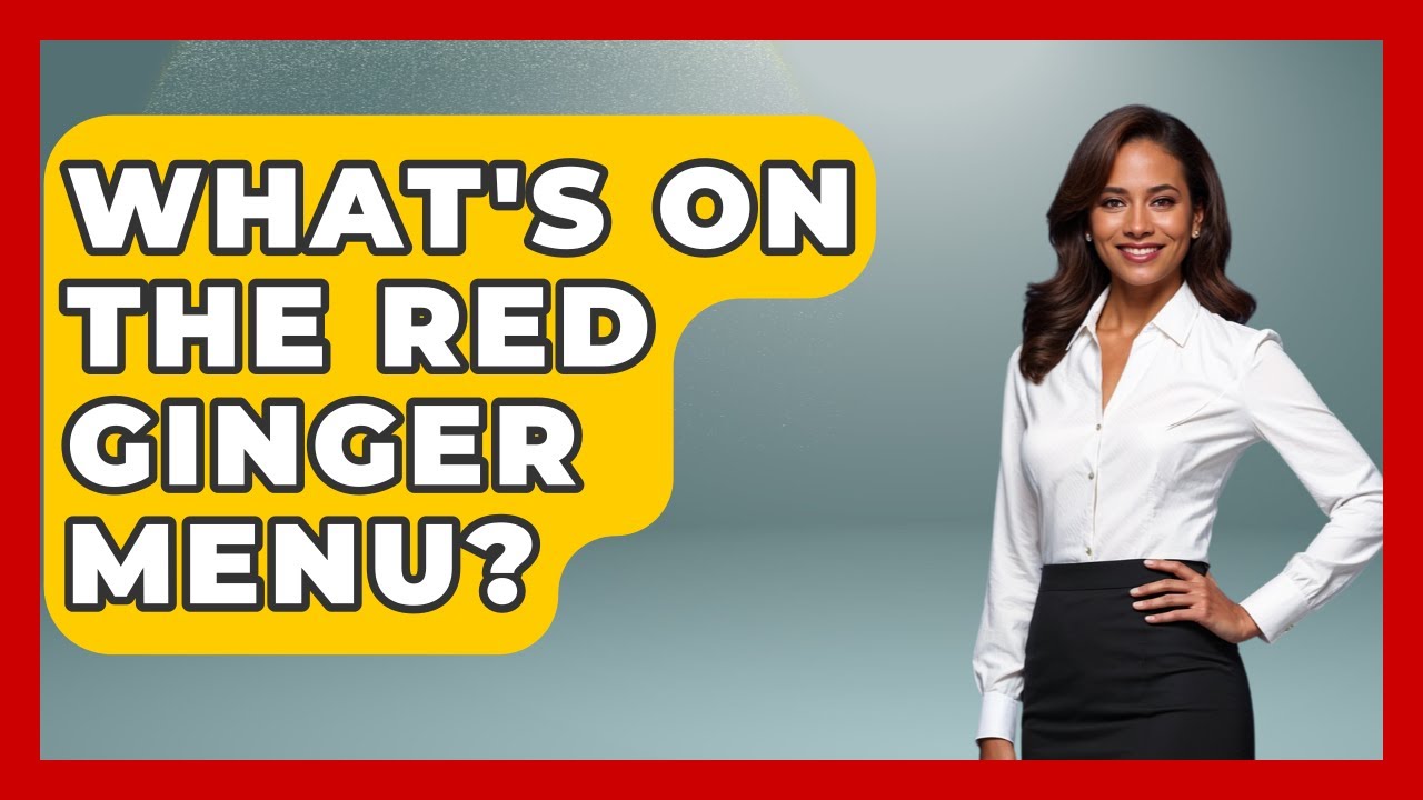 What's On The Red Ginger Menu? - The Rail and Cruise Experts - YouTube