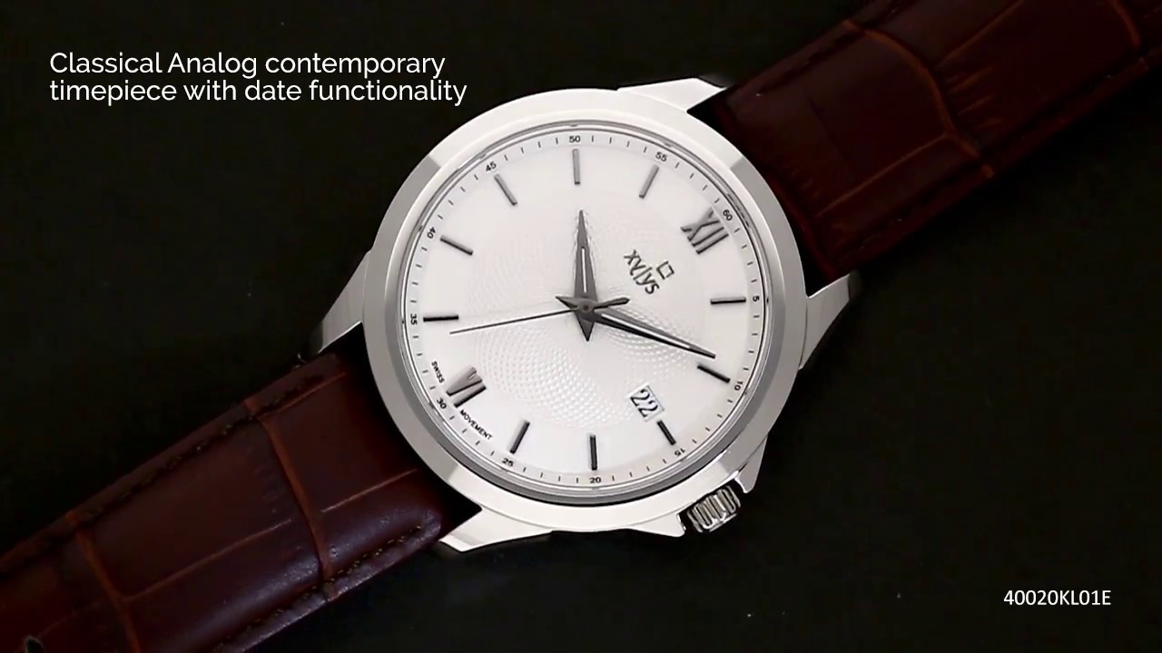 Xylys White Dial Analog with Date Watch for Men - 40020SL01E - YouTube