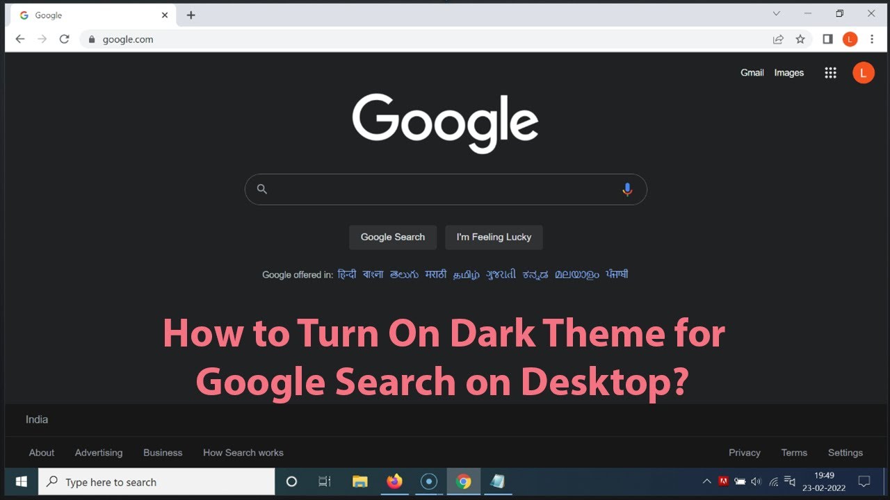 How to Turn On Dark Theme for Google Search on Desktop? - YouTube