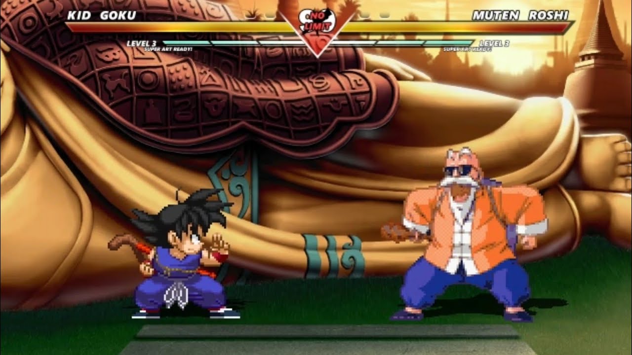 KID GOKU vs MUTEN ROSHI - Exciting High Level Fight! - YouTube