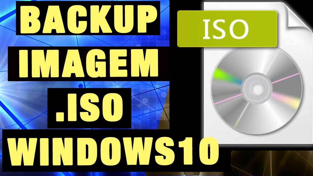Criar imagem iso do sistema para backup e restauração do Windows 10 ...