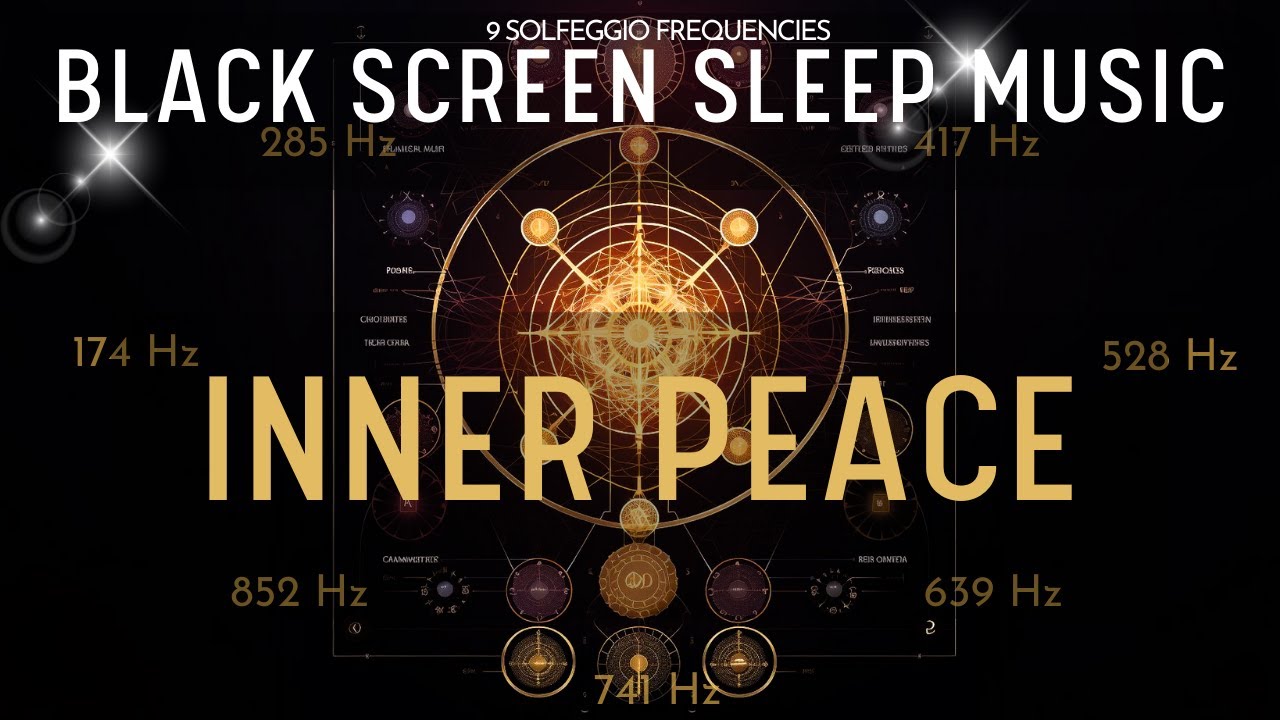 Inner Peace Sleep Music - Black Screen | 528 Hz | Dark Screen | Sleep Aid | 3 hour - YouTube