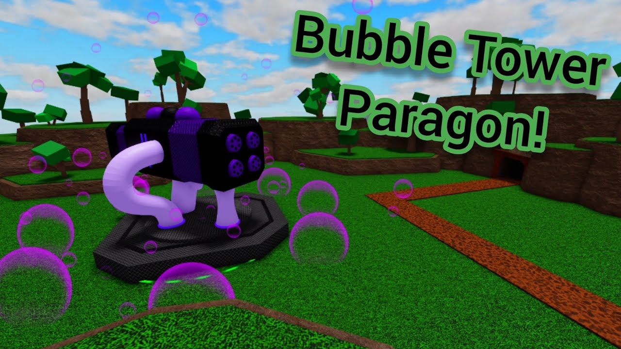Checking Out The New Bubble Tower Paragon! [Cube Defense] - YouTube