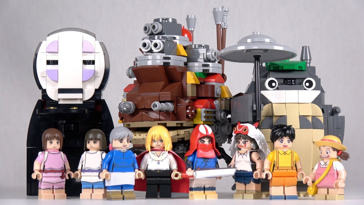 지브리 영화 좋아하는 사람? (Lego jiburi custom figure) - YouTube