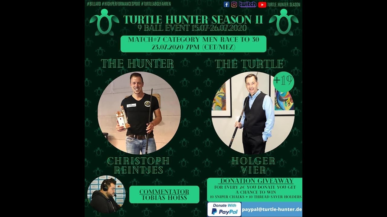 The Turtle Hunter Season II Christoph Reintjes vs "The Turtle" Holger Vier - powered by REELIVE ...