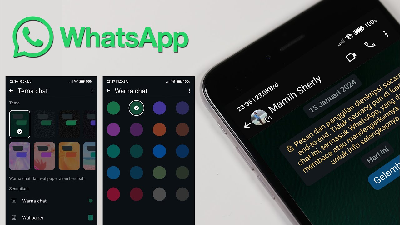 Cara Ganti Warna Gelembung Chat WhatsApp Terbaru 2025 - YouTube