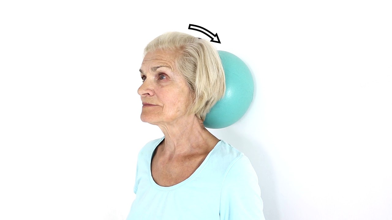 Senior: Neck Extension Goof Ball - YouTube