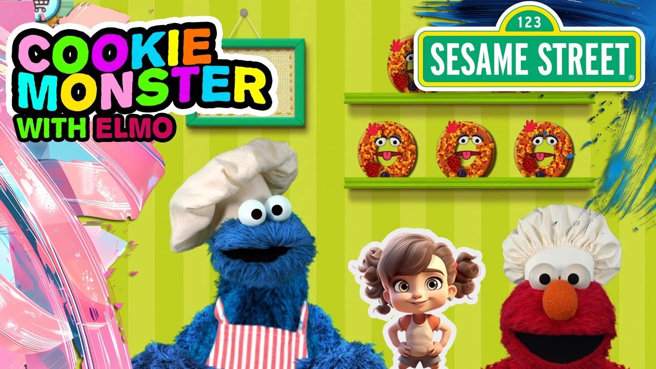 Sesame Street Alphabet Kitchen | Cookie Monster with Elmo ( Sesame ...