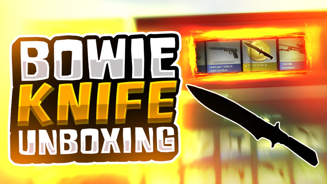BOWIE KNIFE UNBOXING (CS GO Operation Wildfire Case Opening) - YouTube