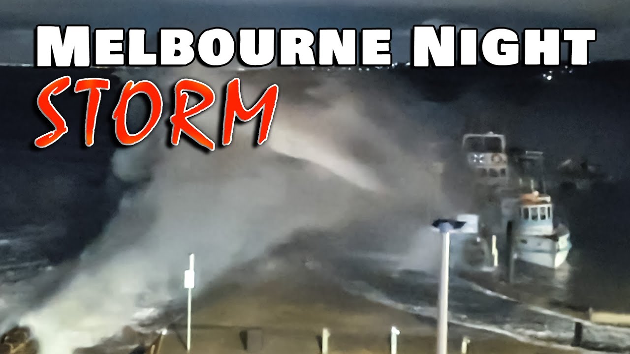 Melbourne Night Storm - Cyclonic Winds Impact Victoria - 2 Sep 2024 ...