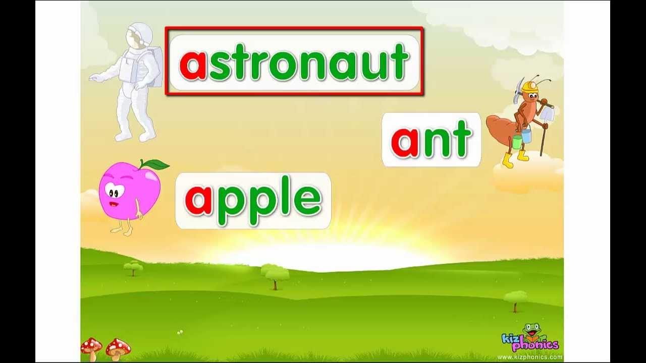 Short a, Letter, Sounds of short a, uppercase A, lowercase a - YouTube