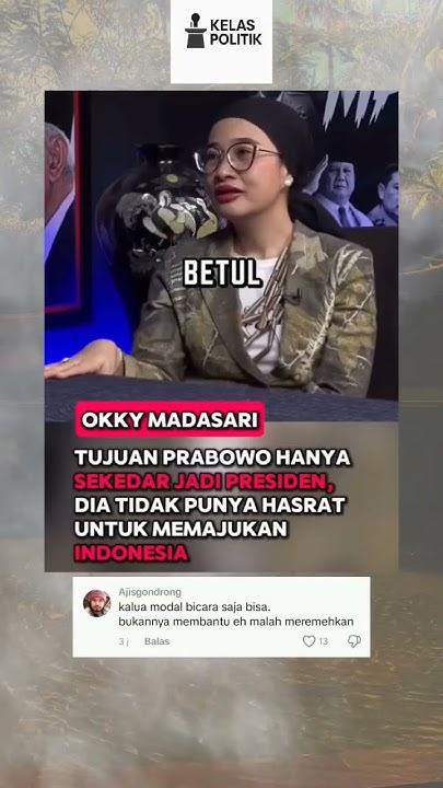 OKKY MADASARI KOMENTARI KINERJA PRABOWO - YouTube