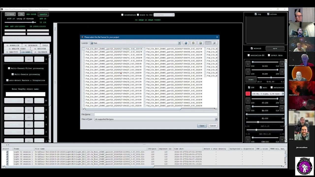 03/04/25 Fort Worth Astronomical Society: Stacking Data in Astro Pixel Processor and in ...