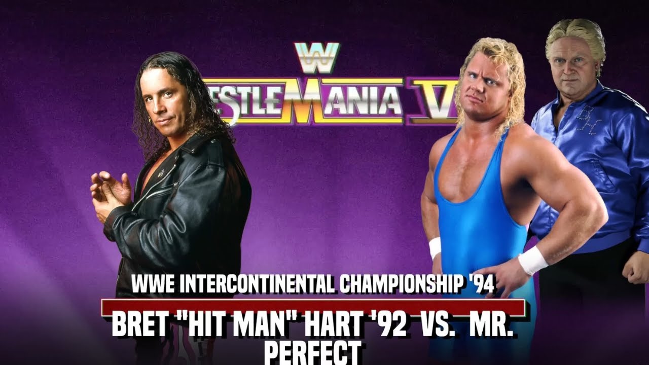 WWE 2K24 Bret Hart vs Mr. Perfect (AI vs AI) - YouTube
