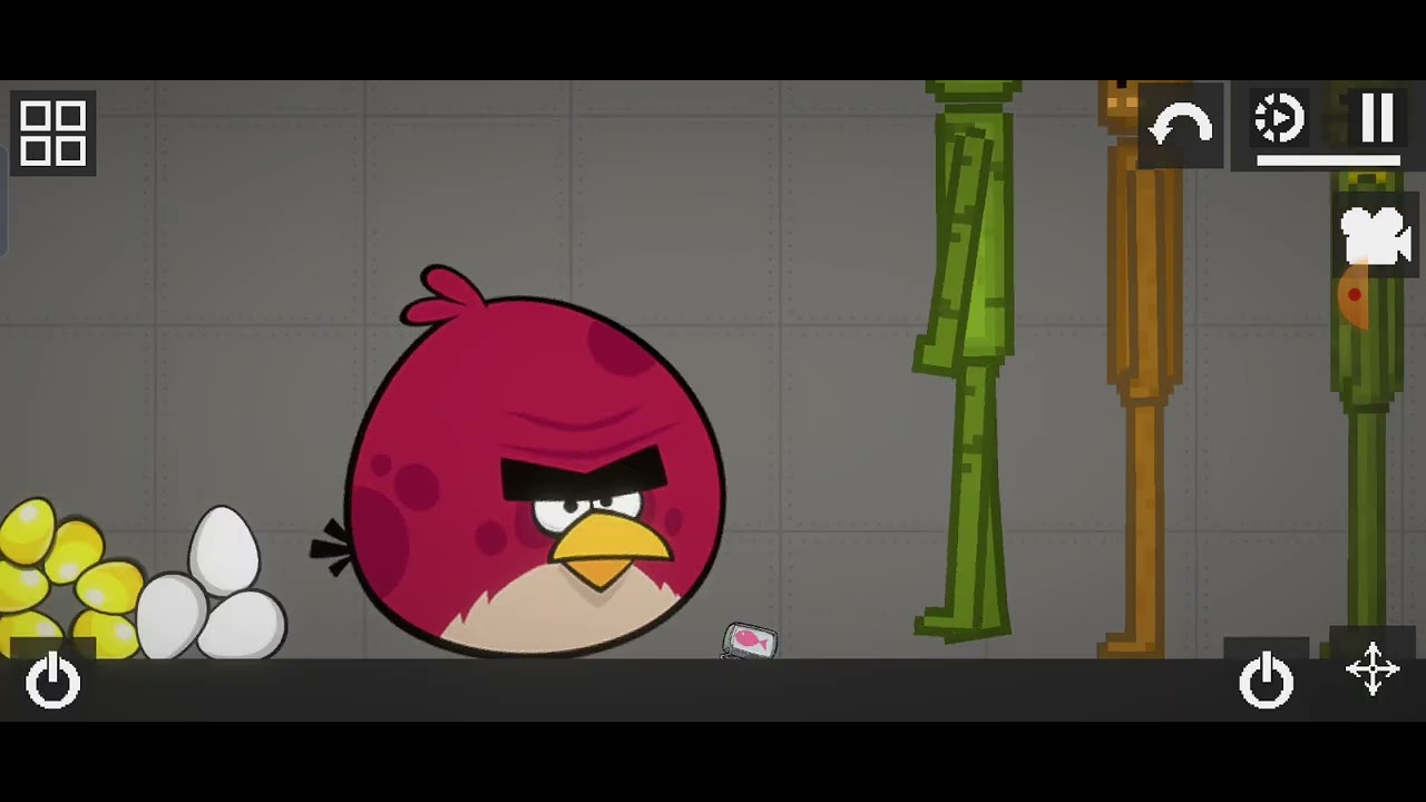 angry birds in melon playground part 4 protect the eggs! - YouTube