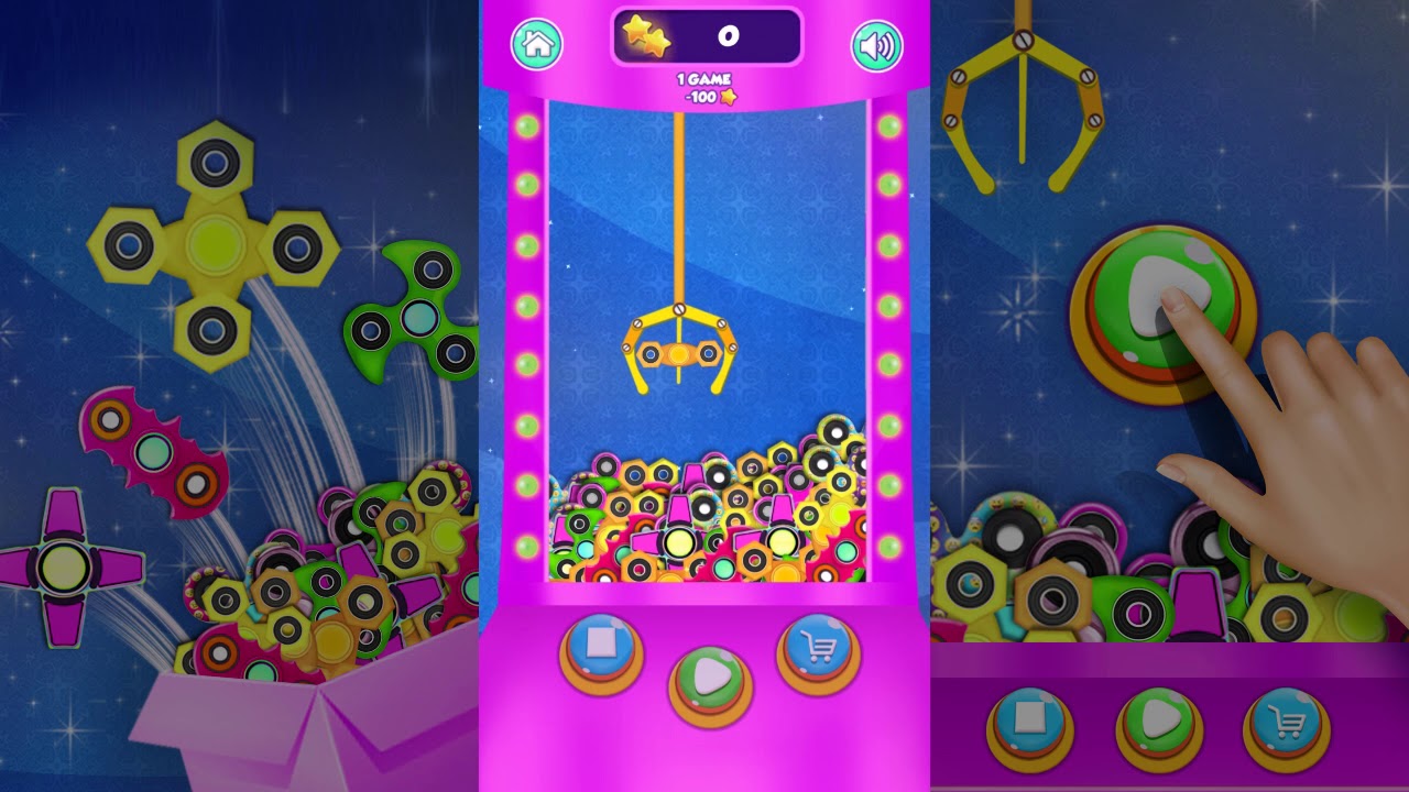 Prize Claw Machine Fidget Spinner - YouTube