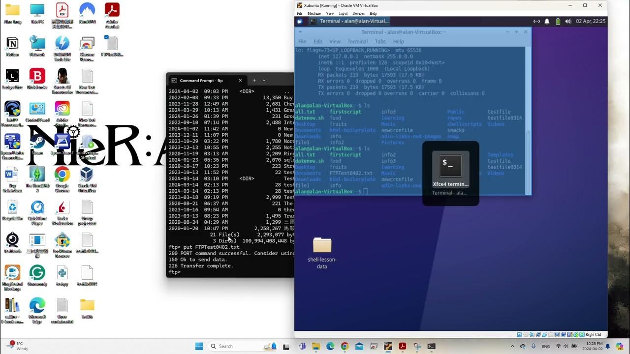 Ftp Demo Group4 Sec401 Comp 301 Unixlinux Operating Systems Youtube
