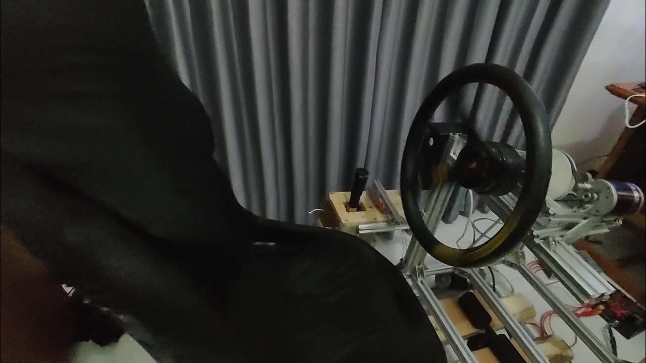 DIY Sim Racing wheel and 2DOF motion - YouTube