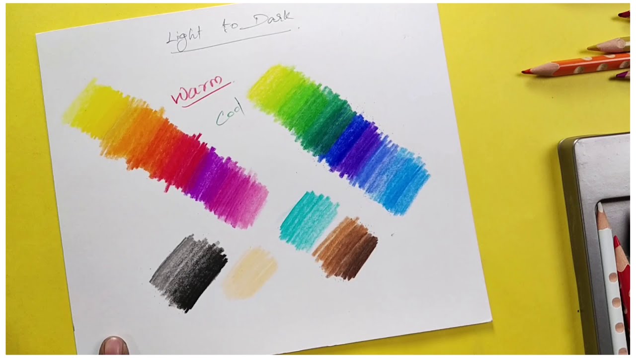 Online Drawing class -6/ how to mix colours/ how to use colourpencil ...