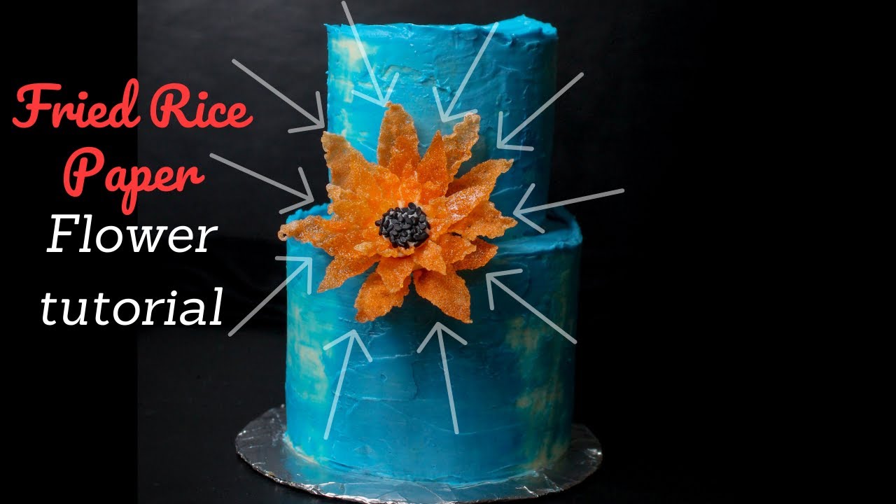 How To Make a Fried Rice Paper Flower | Tutorial | Kurlina's Foodie ...