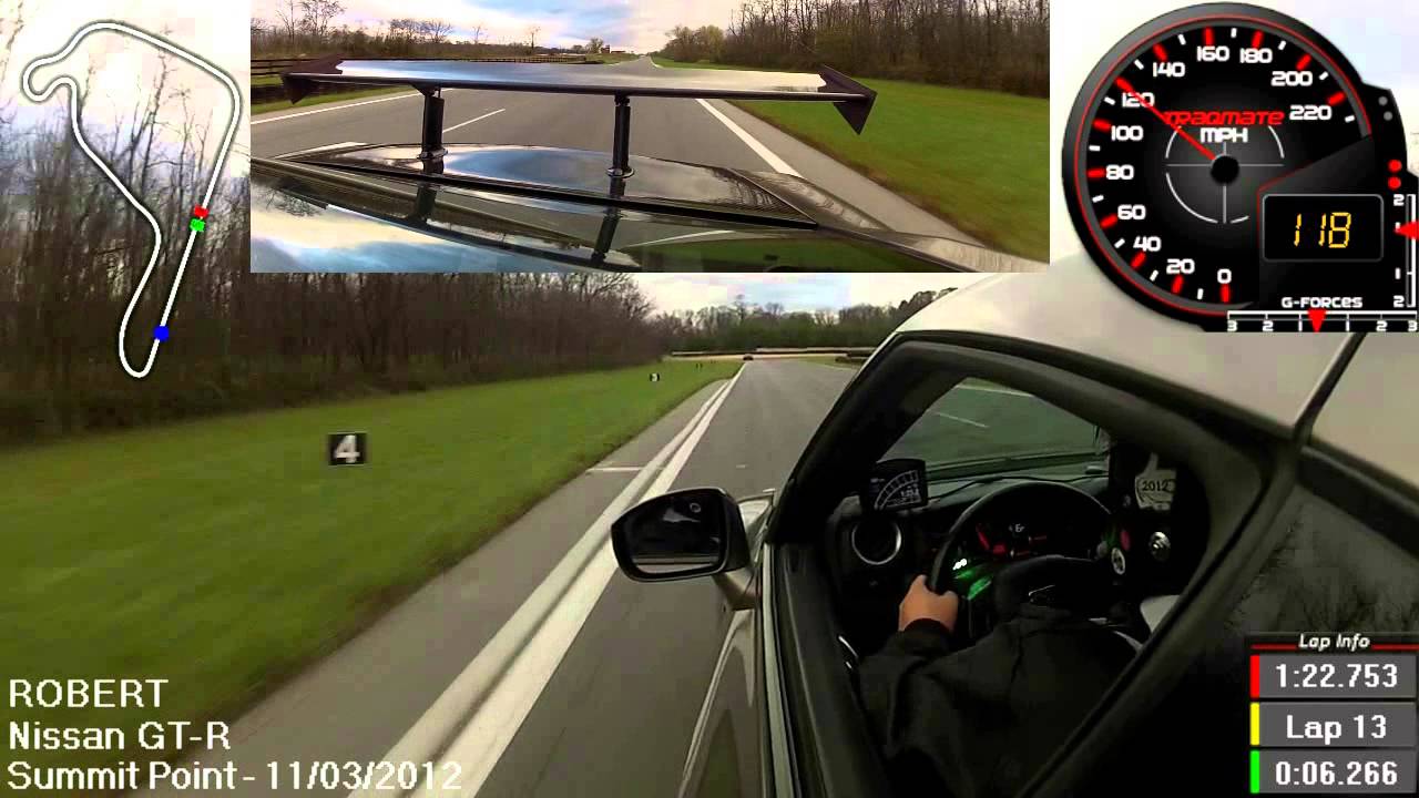 GT-R @ Summit Point 1:21.2 (NASA - November 2012) - YouTube