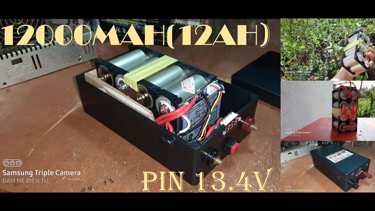 Hướng Dẫn Đóng Khối Pin 12v 12000mAh (12AH) hệ 4S với Pin Sắt 32650 ...