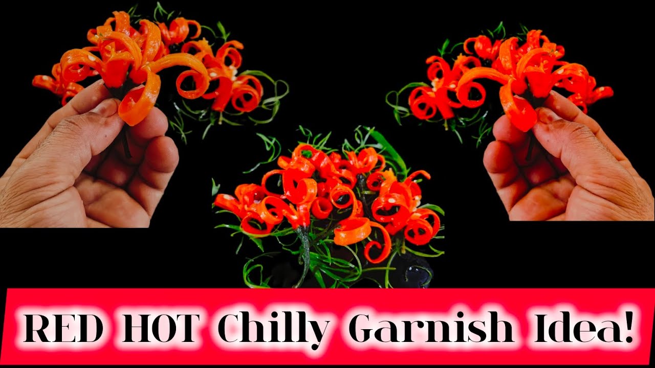 RED HOT Chilly Garnish Idea! @YouTube @MRTechSupport786 ...