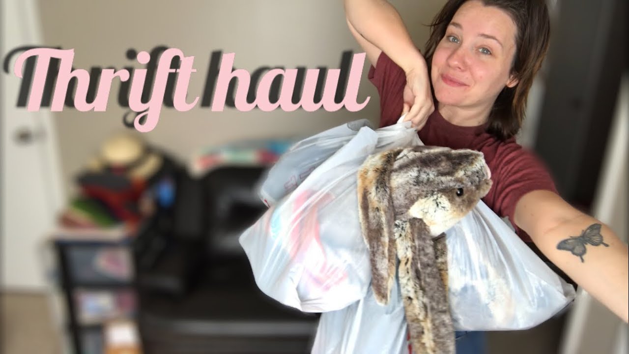 TRY ON THRIFT HAUL || lots of goodies - YouTube