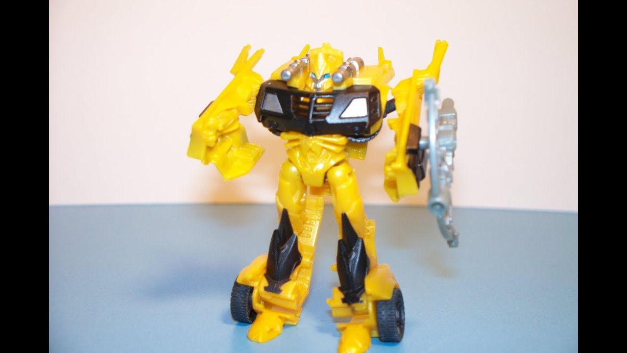 TRANSFORMERS PRIME BEAST HUNTERS BUMBLEBEE CYBERVERSE TOY REVIEW - YouTube