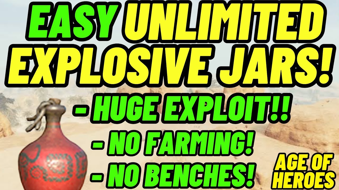 This will change pvp forever! Unlimited explosive jars! - Conan exiles ...