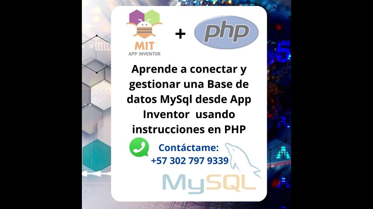 Bases de Datos relacional en Appinventor + MySQL + PHP - YouTube