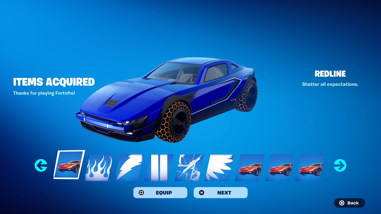 HOW TO GET REDLINE CAR BODY IN FORTNITE ROCKET LEAGUE! - YouTube