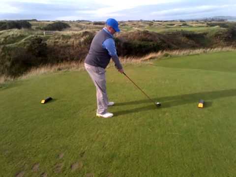 castle course 17th hole tee shot - YouTube